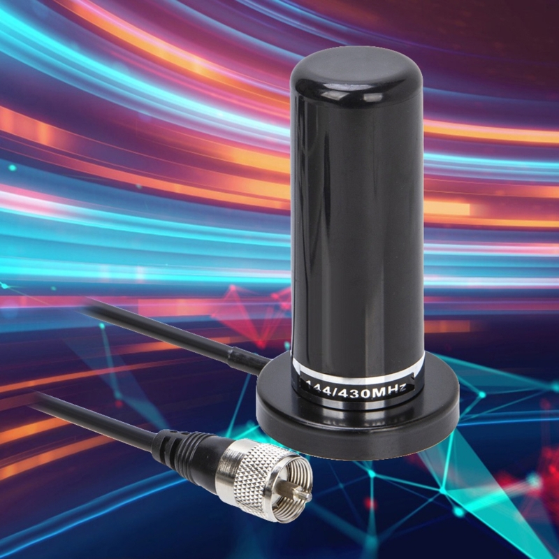 Antenne Radio Mobile double bande VHF UHF 136-174MHz 400-470MHz, antenne basse à Base magnétique ...