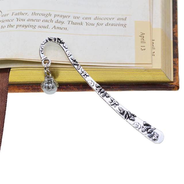 20pcs Metal Bookmarks Book Mark with Hook Jewelry Findings DIY AliExpress