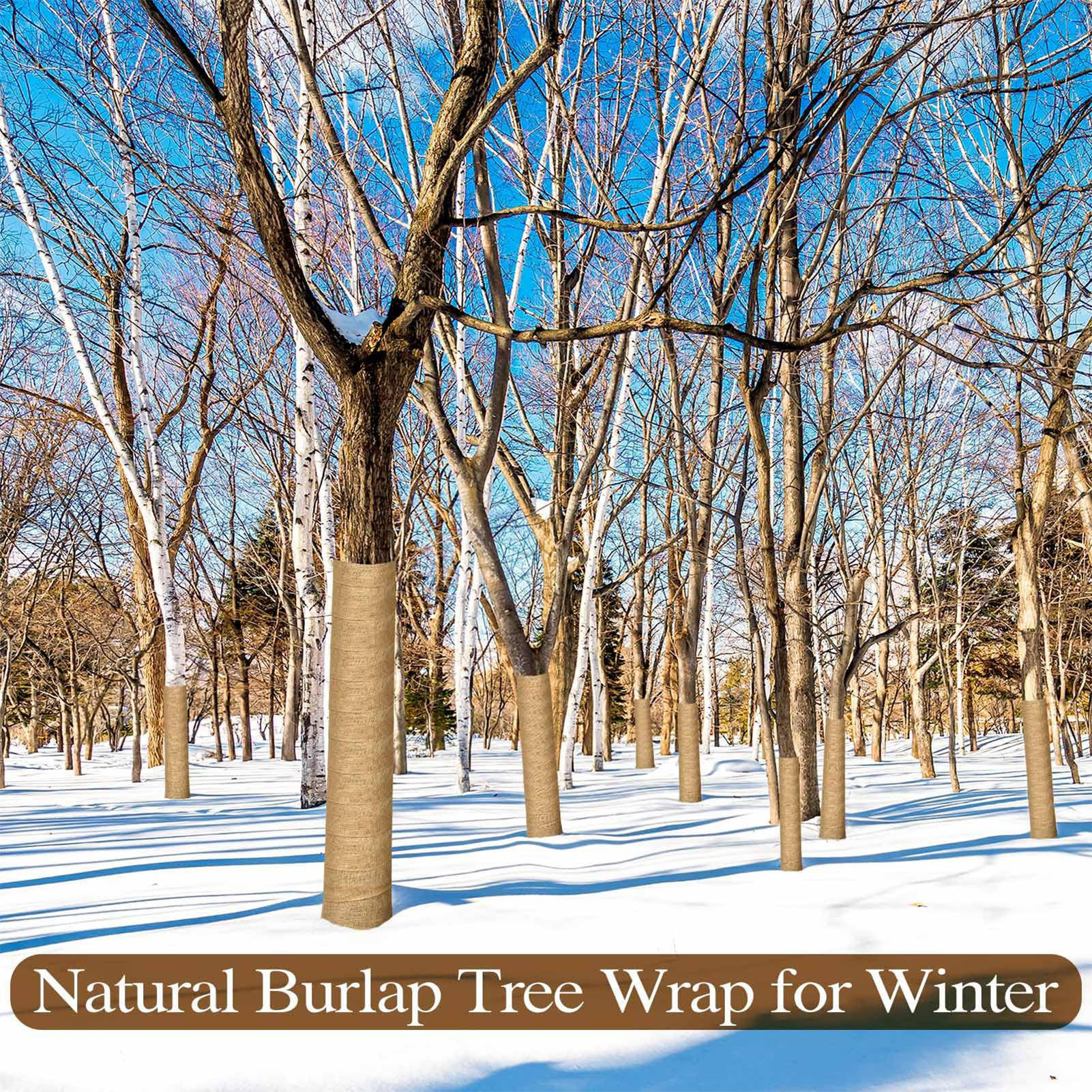 Burlap Tree Protector Wraps Tree Wraps to Protect Bark Winter Tree ...